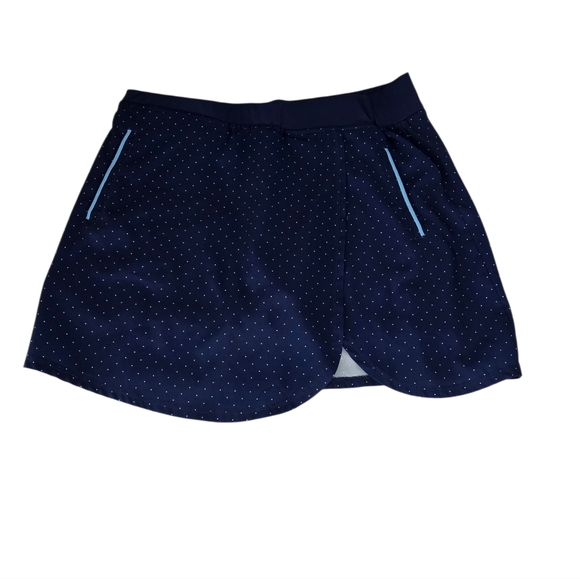 Pebble Beach | Shorts | Navy Blue Polka Dot Skort | Poshmark